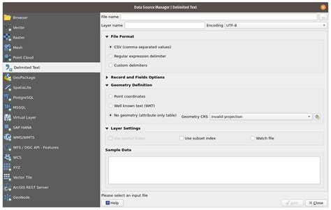 qgis add a csv file north river geographic systems inc