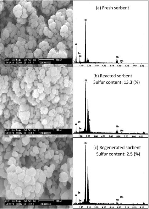 Sem Images And Eds Patterns Of The A Fresh B Reacted C