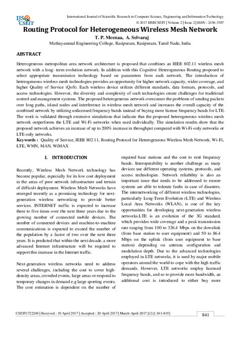 pdf routing protocol for heterogeneous wireless mesh network