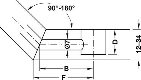 Mitre Joint Connector With Joint For Installation On One Side M6 Thread In The Häfele Malaysia
