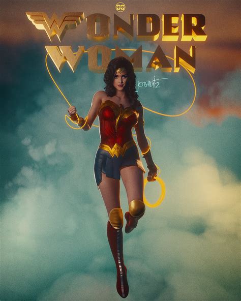 My concept fan poster for DCU's Wonder Woman featuring Adria Arjona as Diana Prince. She's ...