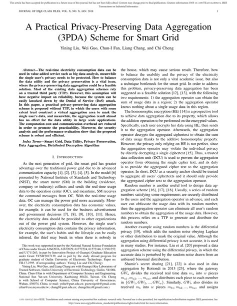 Pdf A Practical Privacy Preserving Data Aggregation 3pda Scheme For