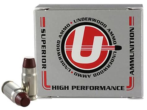 Underwood Ammunition 40 Super 220 Grain Hard Cast Flat Nose Box Of 20
