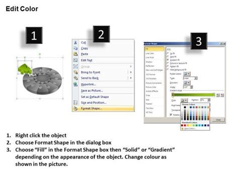 PowerPoint Slide Designs Graphic Pie Chart Puzzle Process Ppt Themes