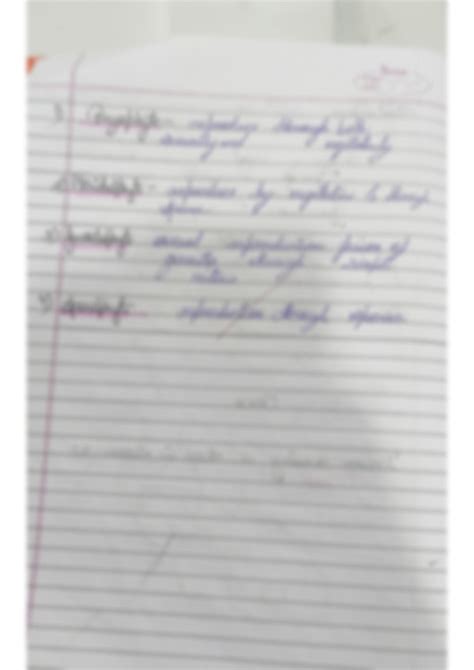 SOLUTION Part Biology Sexual Reproduction In Flowering Plants Class Notes Cbse Studypool