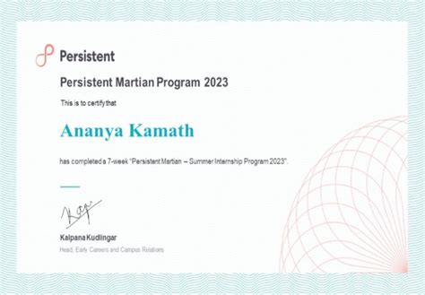 Ananya Kamath On Linkedin Internshipcompleted Gratitude Internship2023 Newbeginnings