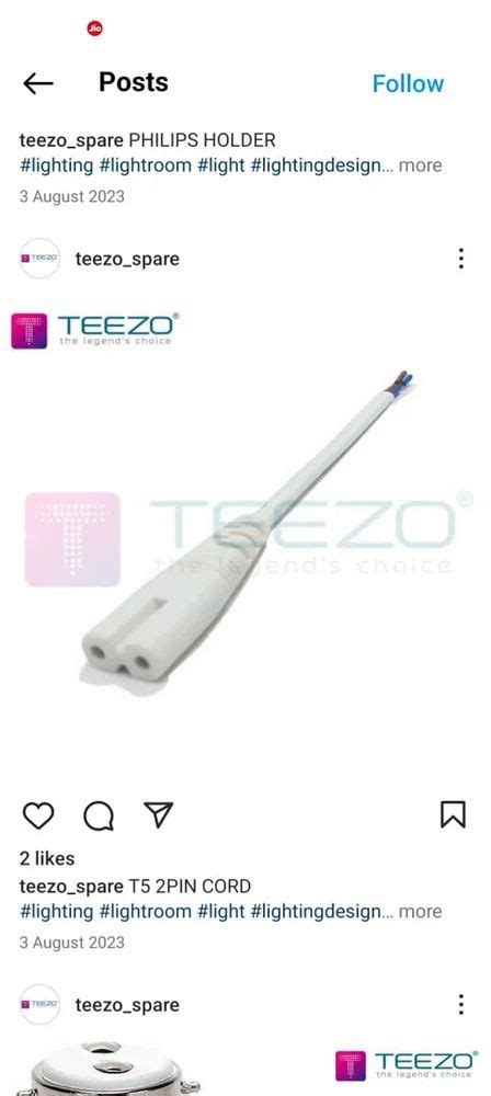 T5 2pin Cord At ₹ 1000 Piece New Items In Chennai Id 2853184061855