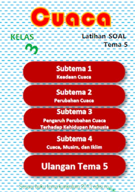 Latihan Soal Sd Kelas 3 Tema 5 For Android Download