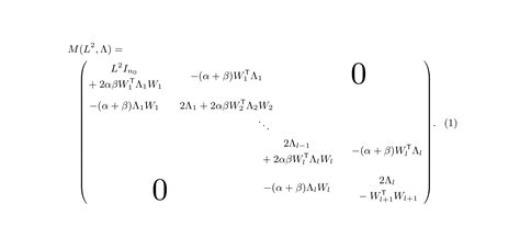 matrices formatting of a large and sparse matrix tex latex stack