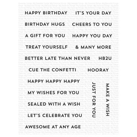 My Favorite Things Itty Bitty Birthday Stamp The Foiled Fox