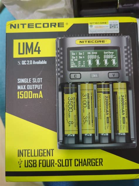 Nitecore UM4 battery charger, Photography, Photography Accessories ...