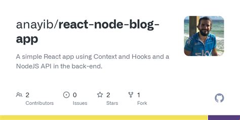 github anayib react node blog app a simple react app using context