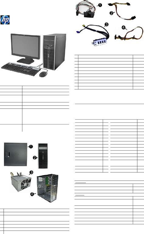 HP Compaq Elite All In One Monitor Illustrated Parts Service Map PDF View Download