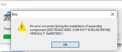 Error Installing Box Drive Box Support