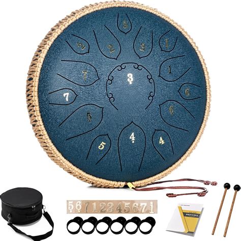Hopwell Steel Tongue Drum 15 Note 12 Inch Tongue Drums Percussion
