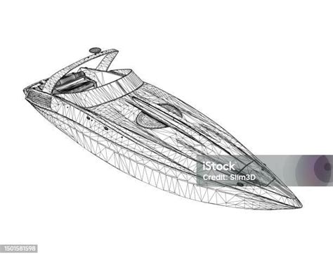 와이어프레임 스피드보트 격리 벡터 그림입니다 고급스럽고 비싼 보트 3d 등측투영법에 대한 스톡 벡터 아트 및 기타 이미지 등측투영법 호텔 객실 게임의 밤 레저 활동