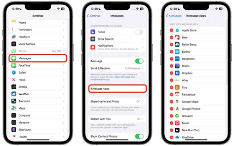 ios 17 how to delete imessage apps macrumors