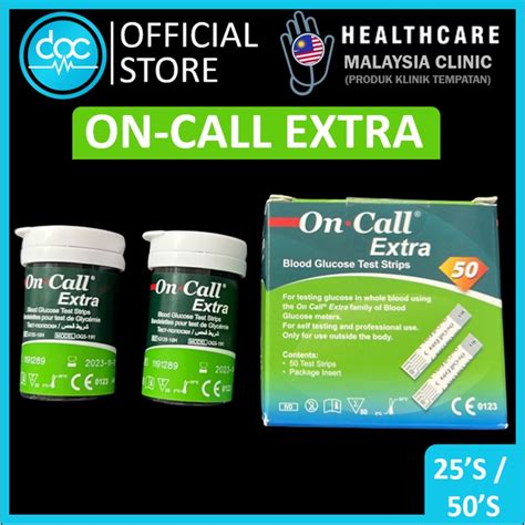 Exp 072025 Acon On Call Oncall Extra Blood Glucose Test Strip 25s