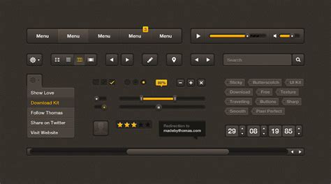 20 useful ui element toolkits psd designinspiration
