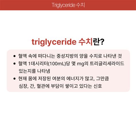 Triglyceride 수치 지질 트리글리세라이드 높으면 해석 관리법 네이버 블로그
