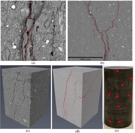Observations Of The Shale Core Used For Eor 1 Experiment A Sem Image