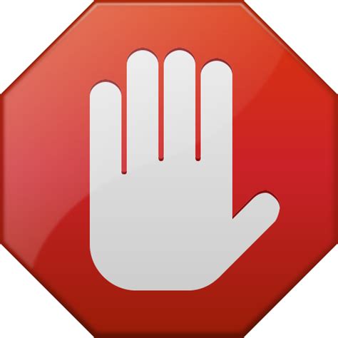 abort signal cancel danger error forbidden stop hand terminate icon