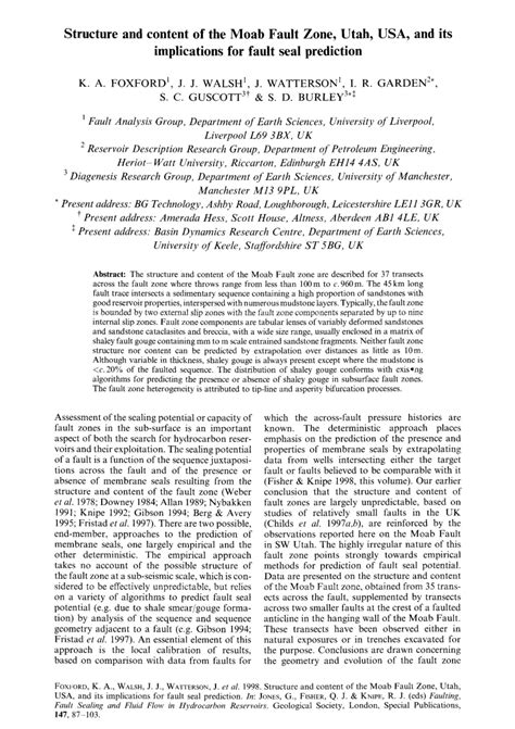 Pdf Structure And Content Of The Moab Fault Zone Utah Usa And Its Implications For Fault