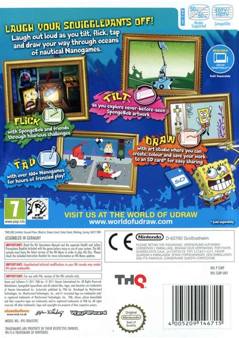 Spongebob Squigglepants Cover Or Packaging Material Mobygames