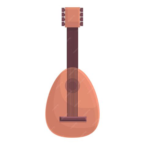 Premium Vector Medieval Guitar Icon Cartoon Vector Music Instrument