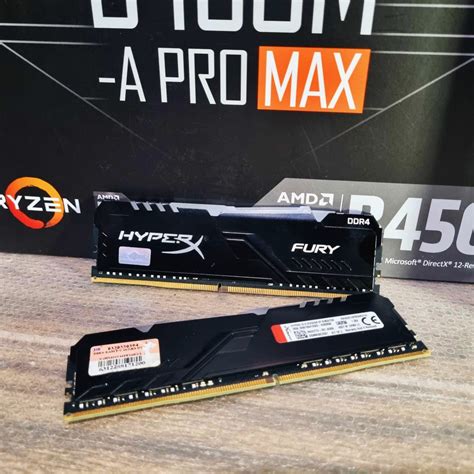 แรมพีซี Ram Ddr4 16gb 8gbx2 Bus 3200mhz หน่วยความจำ Kingston Hyperx Fury Rgb Kingston Fury