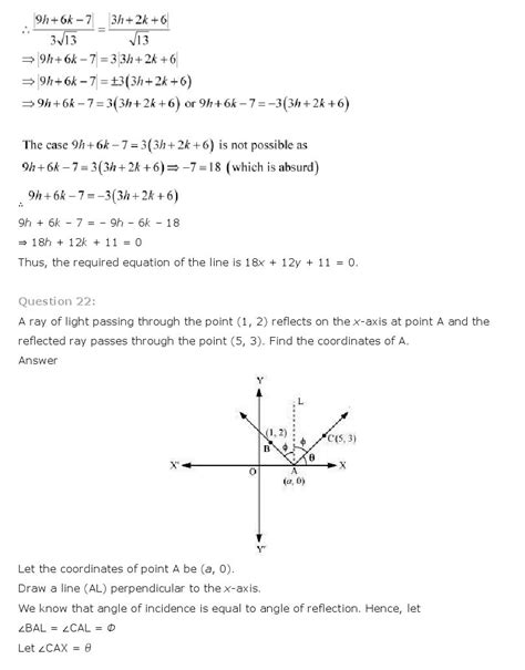Straight Lines Class 11 Mathematics Ncert Solutions