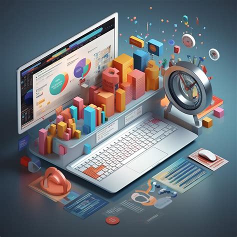 Premium Photo 3d Rendered Optimization Web Analytics