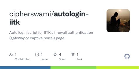 Github Cipherswamiautologin Iitk Auto Login Script For Iitks