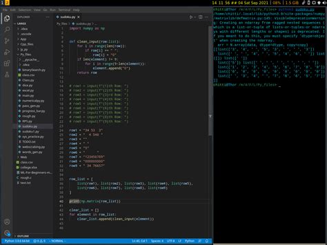Python Error With Numpy Matrix With Python Stack Overflow