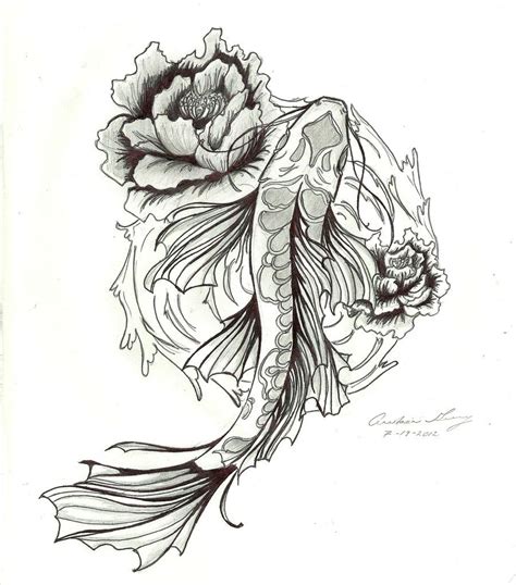 Butterfly Koi Tattoo
