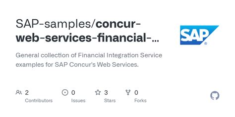 Github Sap Samplesconcur Web Services Financial Integration Service