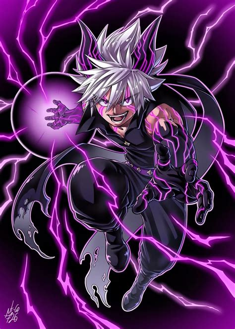 Anime Character With Lightning Background