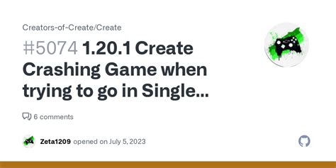 Create Crashing Game When Trying To Go In Single Player Issue Creators Of
