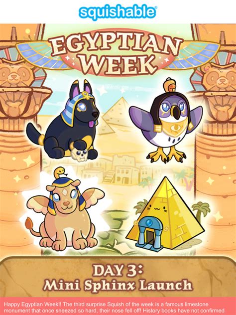 Squishable Egyptian Week 2024 Day 3 The Mini Sphinx Milled