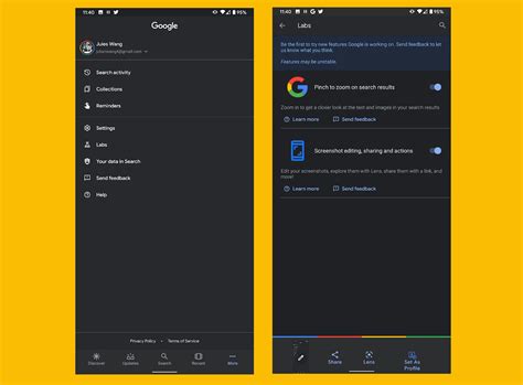 Labs Makes Comeback In Google App