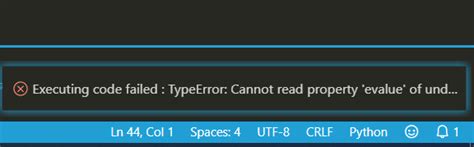 cell debugger error cannot read property evalue of undefined · issue