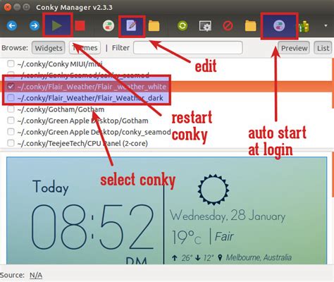 How To Use Smartphones Like Weather Conky In Linux