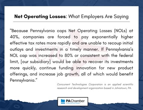 Net Operating Losses Pa Chamber