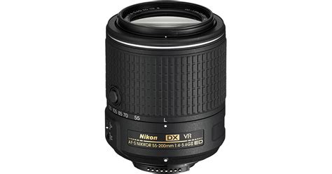 Nikon AF-S DX NIKKOR 55-200mm f/4-5.6G ED VR II Lens 20050B B&H