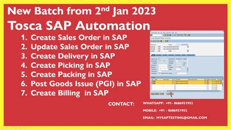 tosca sap automation testing by govind on linkedin newtoscabatch usa