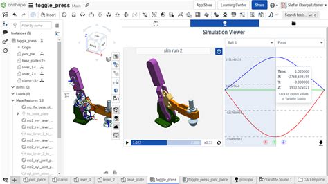Principia Integrated Multibody Dynamics Simulation — Onshape