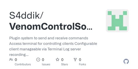 Github S4ddikvenomcontrolsource Plugin System To Send And Receive