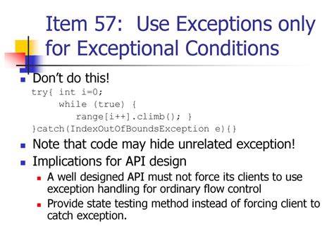 effective java chapter 9 exceptions ppt download