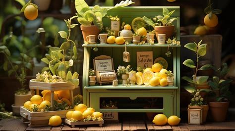 Premium Photo Cute Lemonade Stand Dollhouse