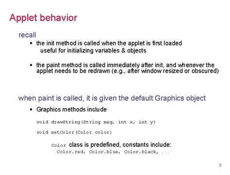 Csc 551 Web Programming Spring 2004 Java Applets